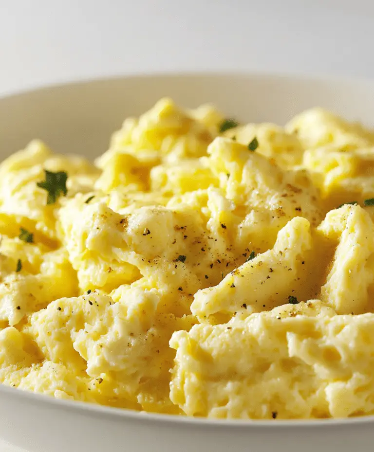 Creamy Cottage Cheese Scrambled Eggs Recipe - amandarecipes.com