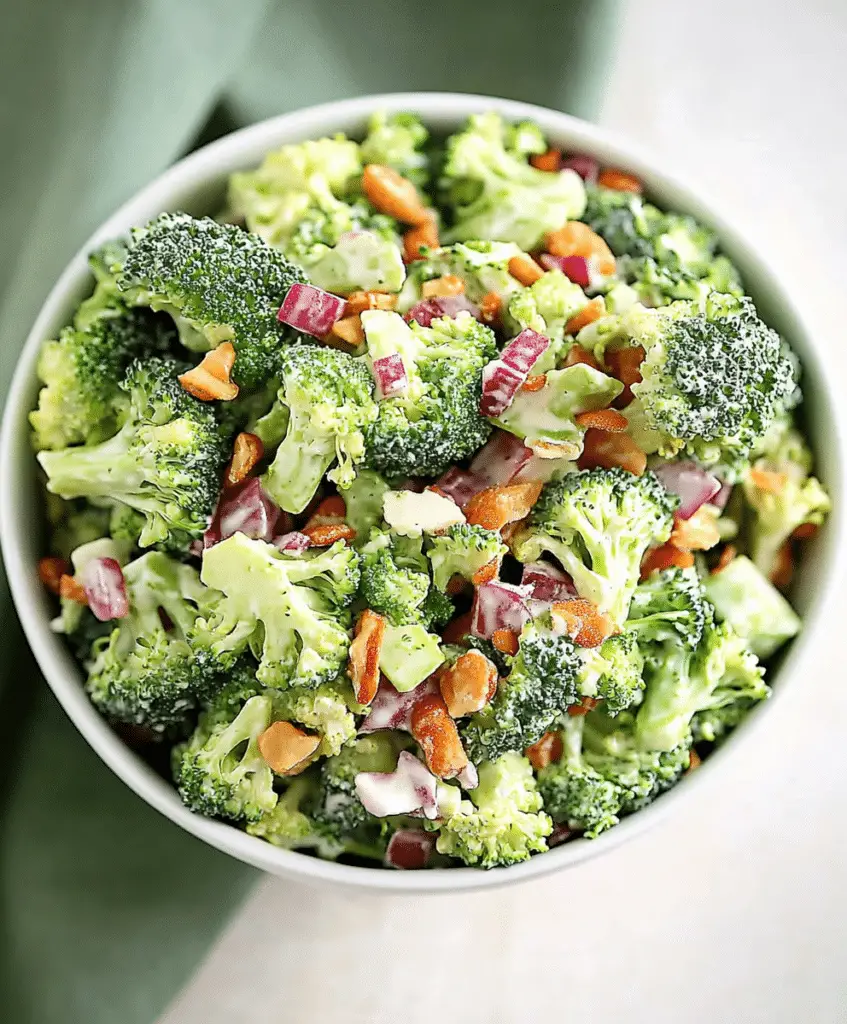 Easy Broccoli Salad Recipe - amandarecipes.com